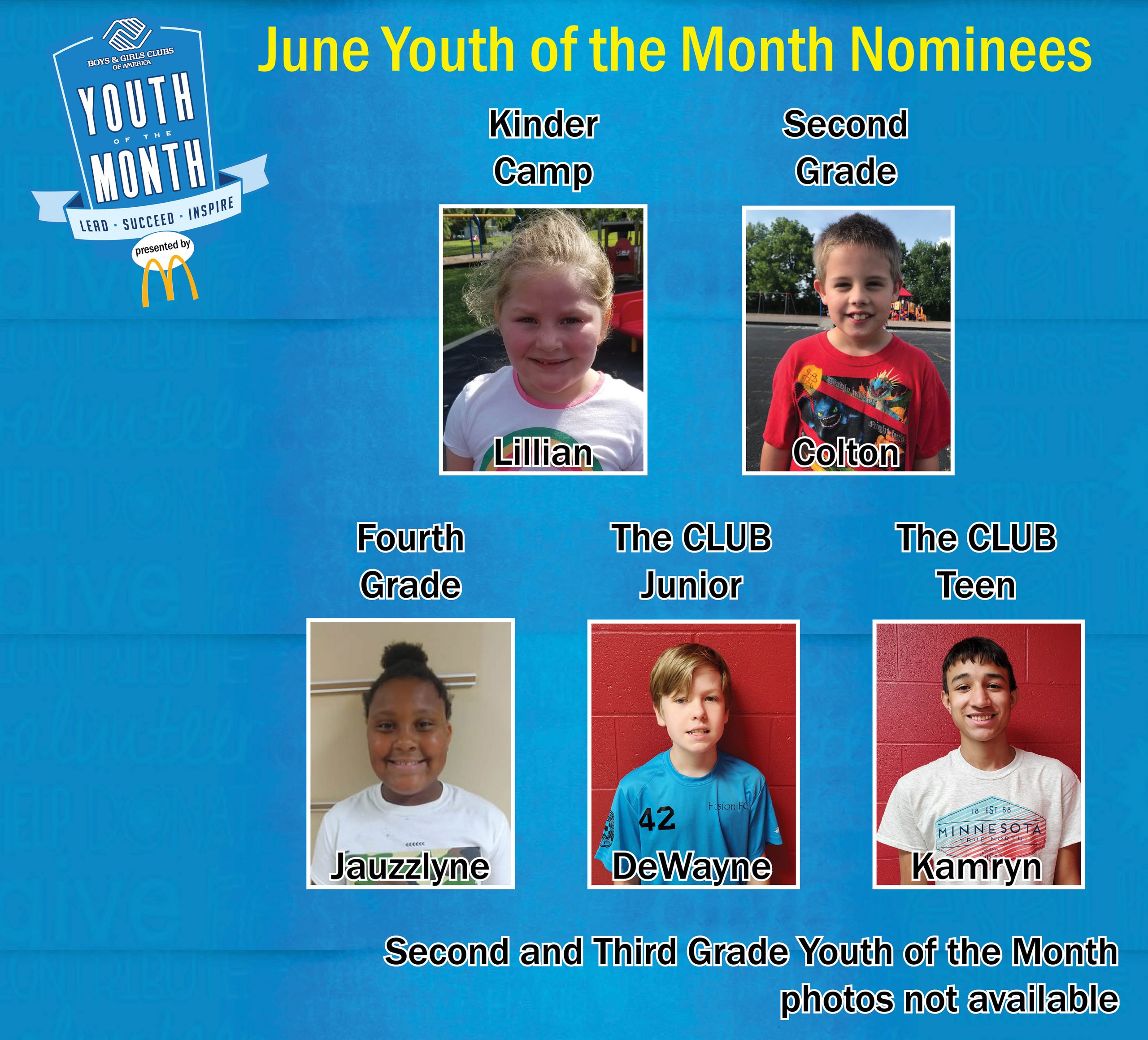 BGC Names June Youth Of The Month Nominees Boys And Girls Club BGC Names June Youth Of The Month Nominees Boys And Girls Club